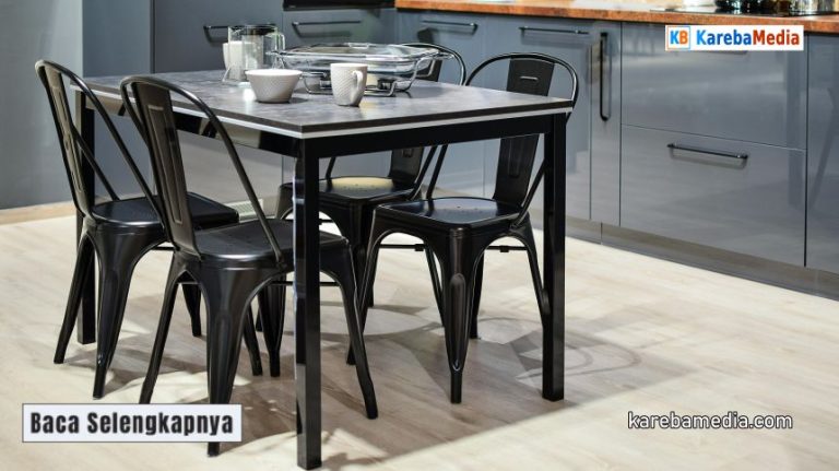 6 Model Meja Makan dari Besi Hollow yang Elegan dan Kuat